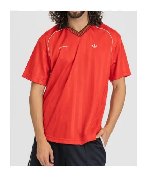 ADIDAS X WALES B ONNER Adidas X Wales Bonner Striped V-neck T-shirt