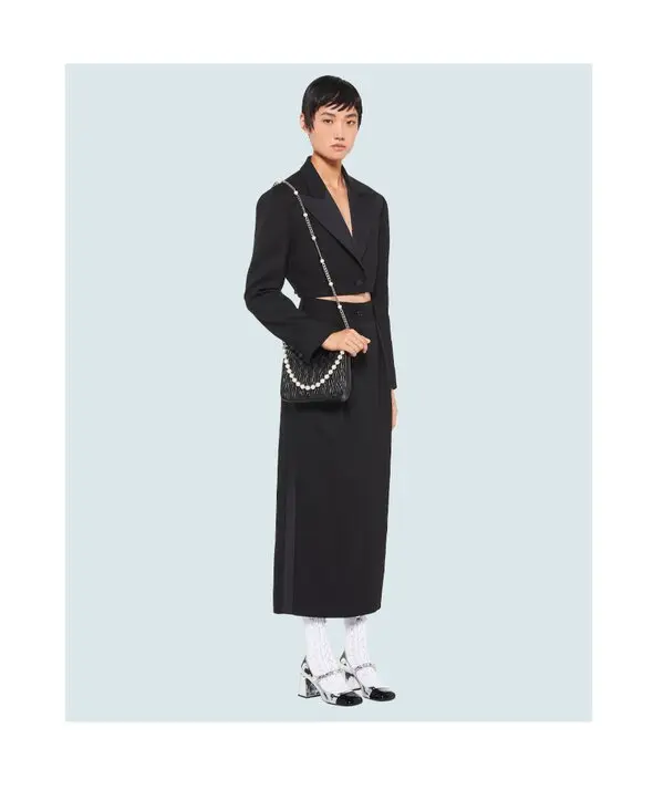 Miu Miu Cropped Grain De Poudre Jacket