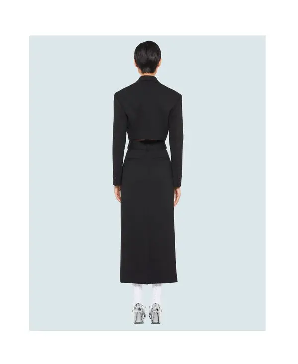 Miu Miu Cropped Grain De Poudre Jacket