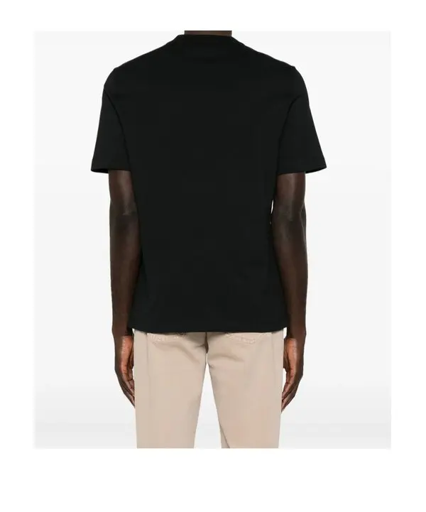 Brunello Cucinelli Logo Printed Crewneck T-shirt - Black