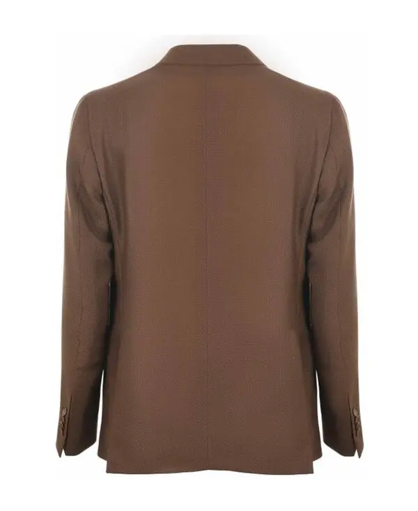 Tagliatore Notched-lapels Single-breasted Blazer - Brown