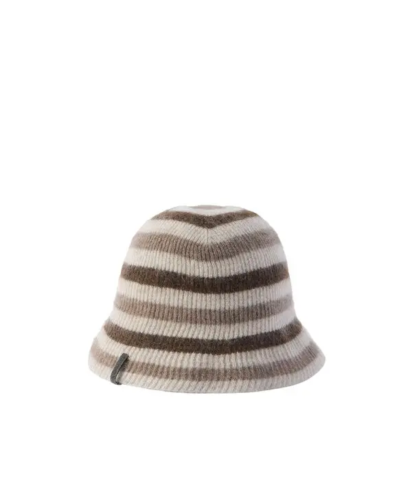 Brunello Cucinelli Ribbed Knit Bucket Hat - Multicolor
