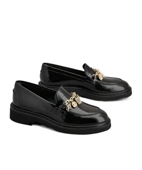 ROGER VIVIER Viv Rangers Chain-embellished Loafers