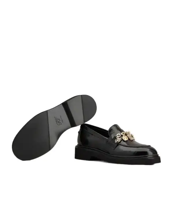 ROGER VIVIER Viv Rangers Chain-embellished Loafers