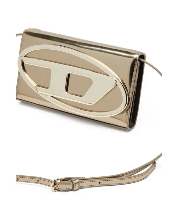 DIESEL® 1dr Wallet Strap Wallet Bag - Bronze