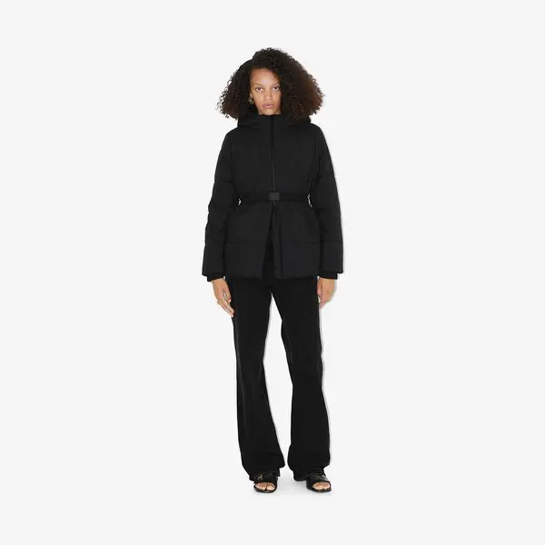 Burberry Long-sleeved Hooded Padded Jacket With Drawstring Hood