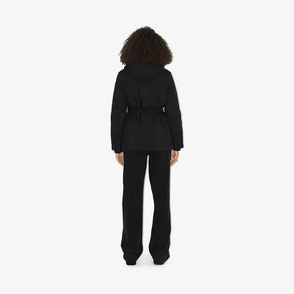 Burberry Long-sleeved Hooded Padded Jacket With Drawstring Hood