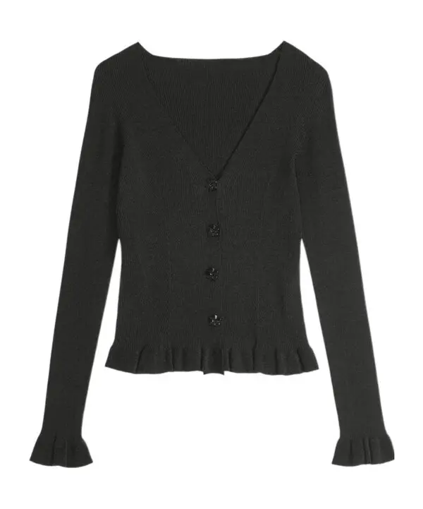 Cecilie Bahnsen Cassia Cardigan - Black