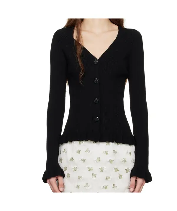 Cecilie Bahnsen Cassia Cardigan - Black