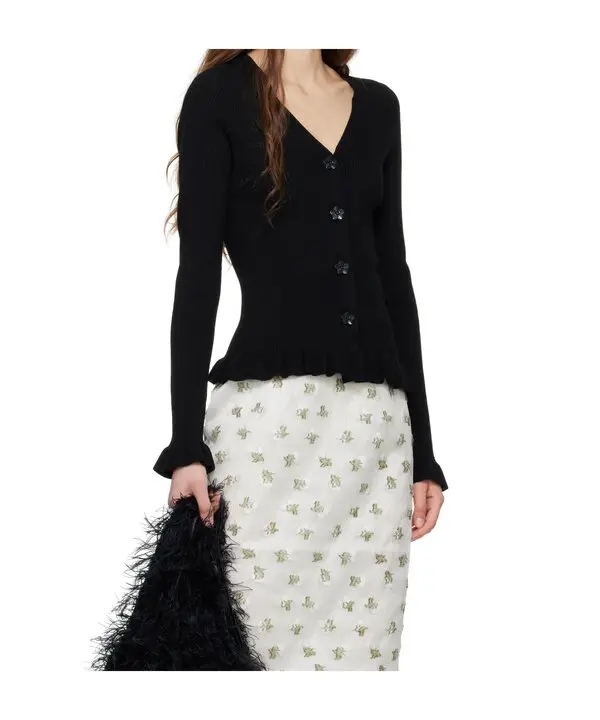 Cecilie Bahnsen Cassia Cardigan - Black