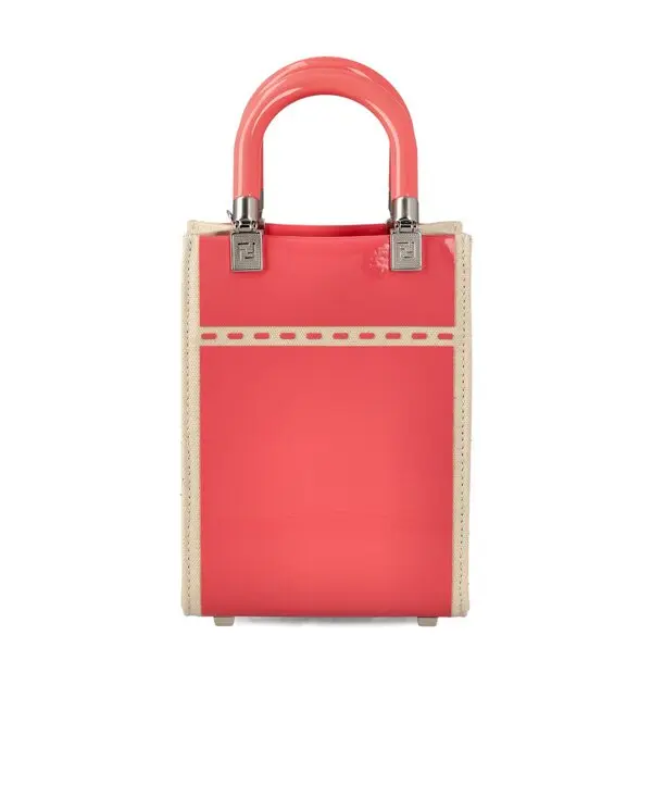 Fendi Logo Detailed Shopper Bag - Red