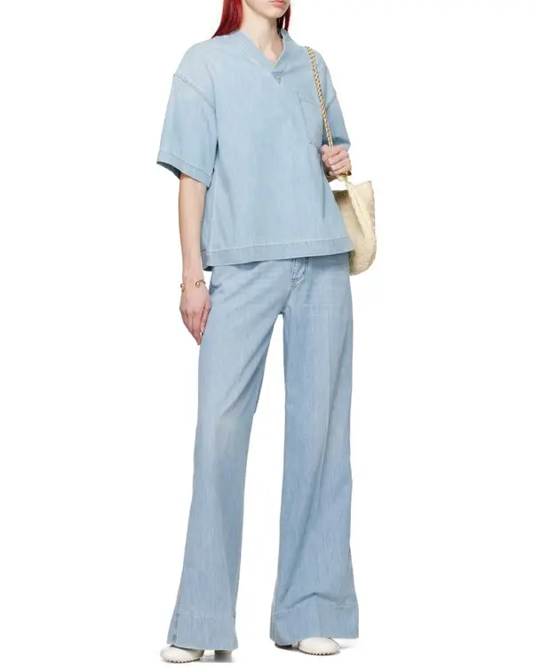 Bottega Veneta Light Bleached Denim T-shirt
