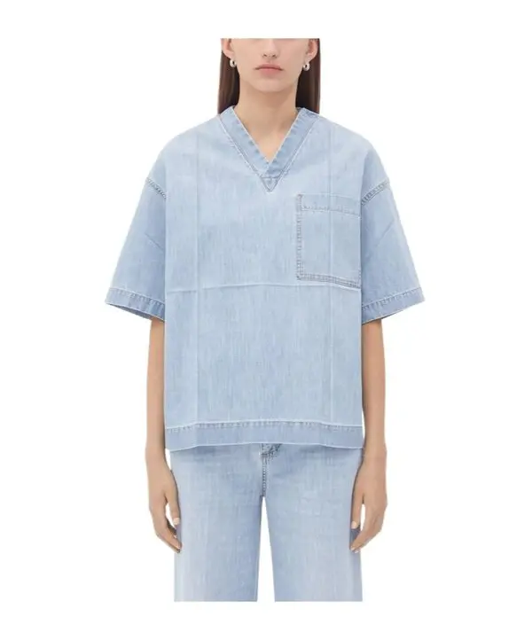 Bottega Veneta Light Bleached Denim T-shirt