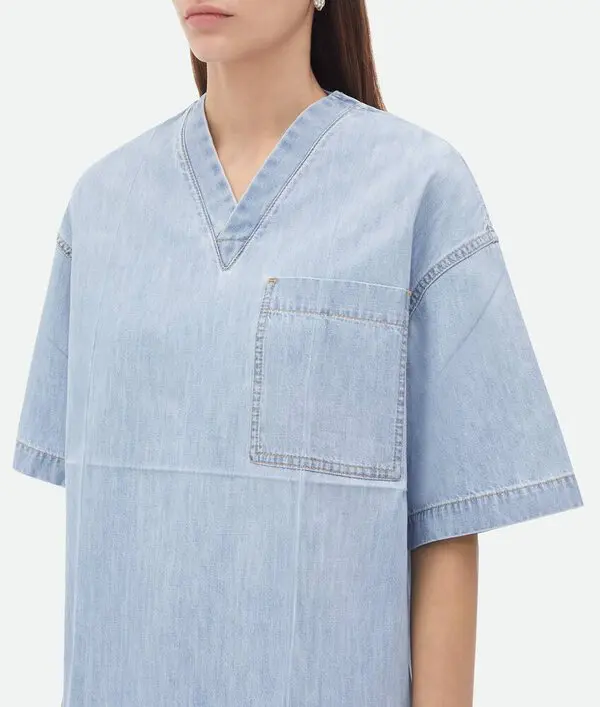 Bottega Veneta Light Bleached Denim T-shirt