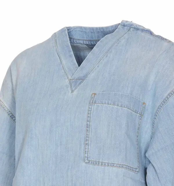 Bottega Veneta Light Bleached Denim T-shirt
