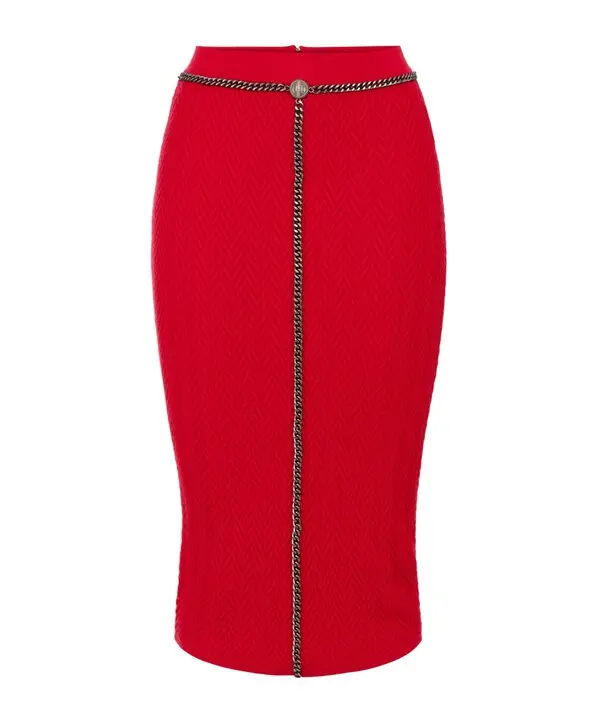 Elisabetta Franchi Chained Midi Skirt