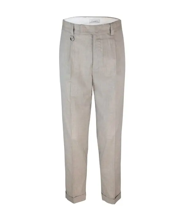 PAOLO PECORA Slim Fit Chinos - Gray
