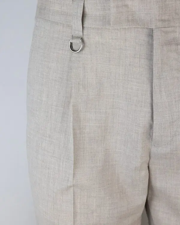 PAOLO PECORA Slim Fit Chinos - Gray