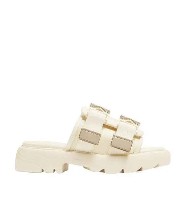 Bottega Veneta Flash Padded Flat Sandals - Nude