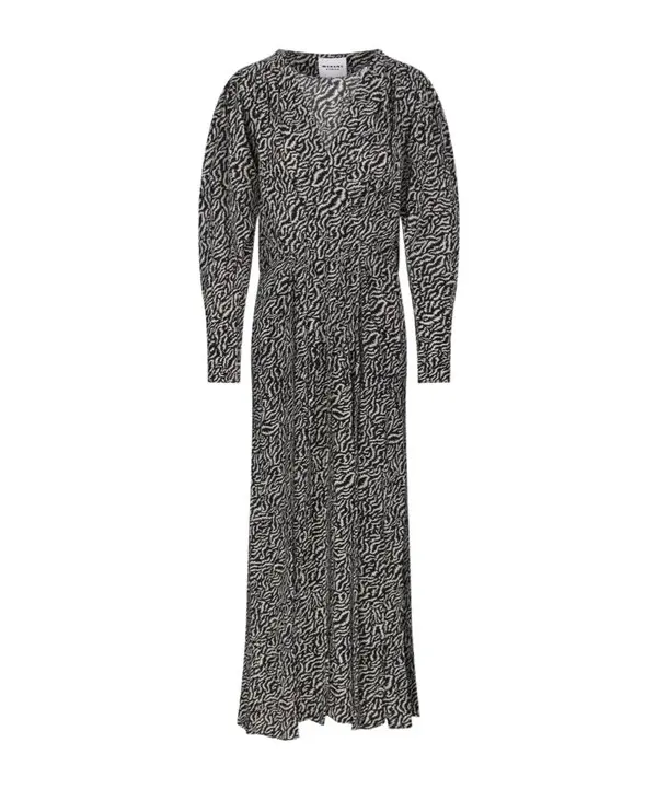 Isabel Marant Étoile Printed Midi Dress - Black