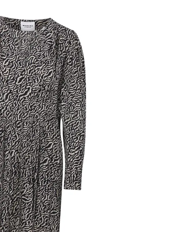 Isabel Marant Étoile Printed Midi Dress - Black