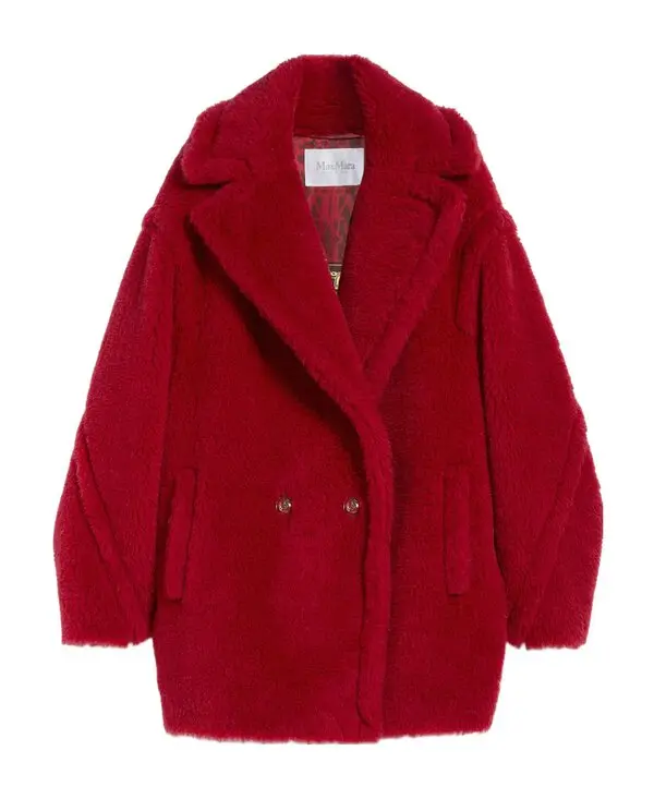 Max Mara Double-breasted Coat - Red