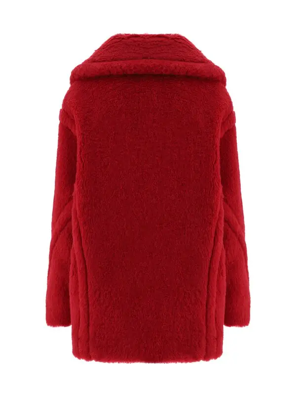 Max Mara Double-breasted Coat - Red