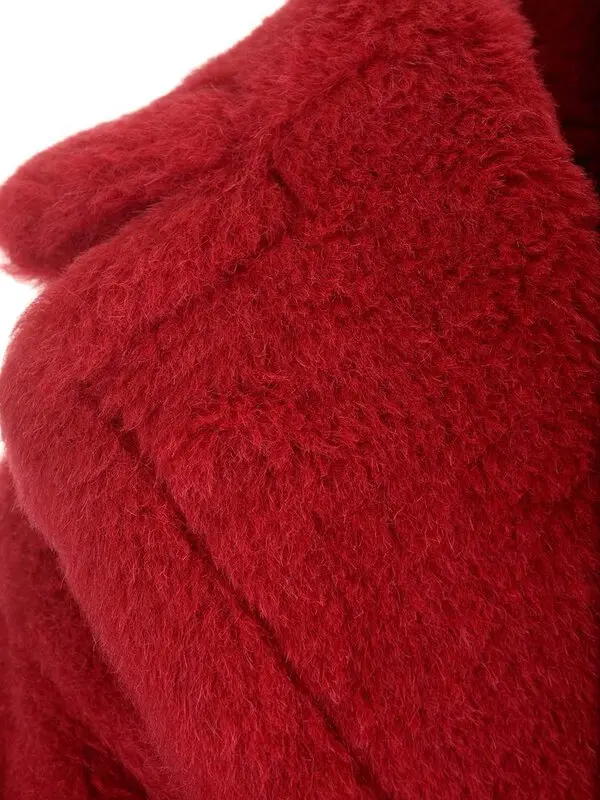 Max Mara Double-breasted Coat - Red