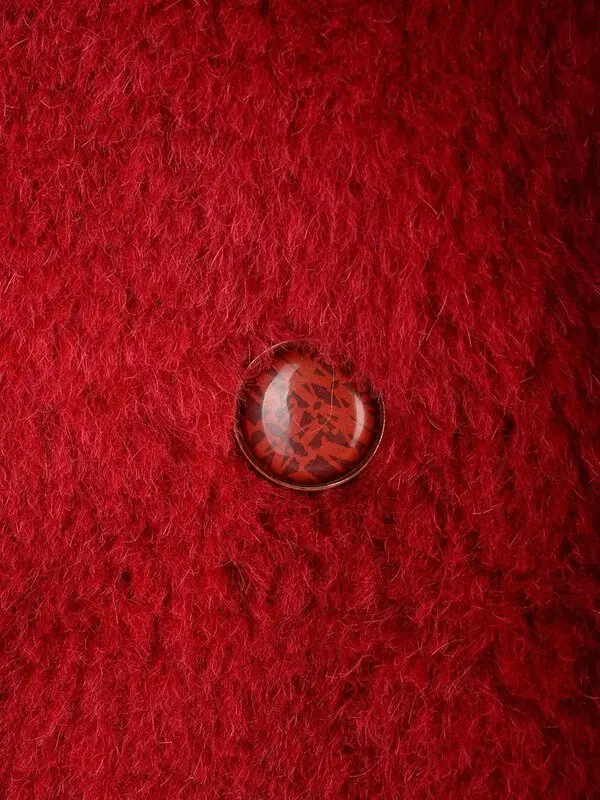 Max Mara Double-breasted Coat - Red