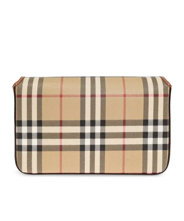Burberry Hampshire Check Pattern Shoulder Bag - Nude