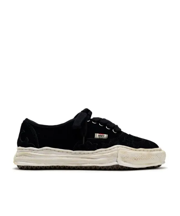 Mihara Yasuhiro Baker Suede Low-top Sneakers - Black