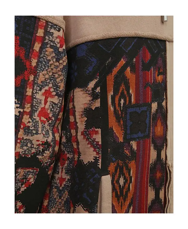 Balmain Beige Cotton Sweatshirt With Multicolor Patchwork Print