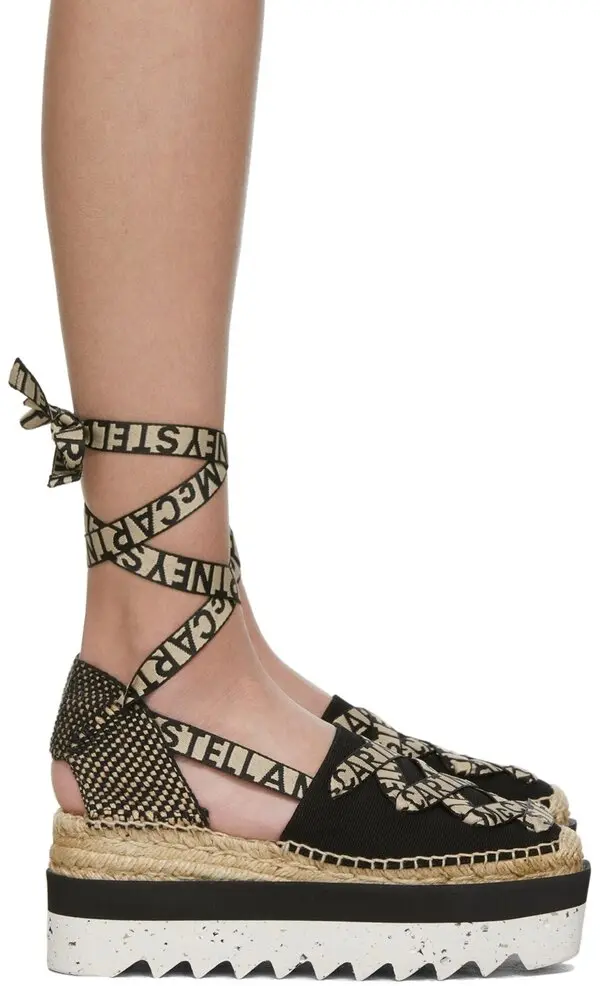 Stella McCartney Gaia Platform Espadrilles - Black
