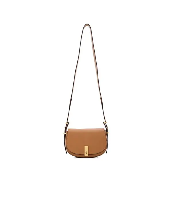 Polo Ralph Lauren Mini Polo Id Foldover Top Crossbody Bag - Brown