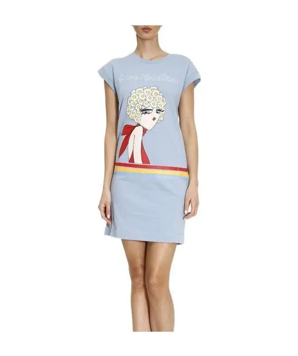 Moschino Round Neck Printed Dress - No