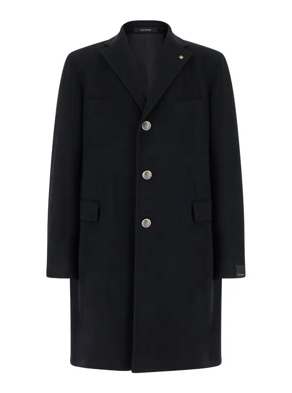 Tagliatore Single-breasted Brooch-detail Coat