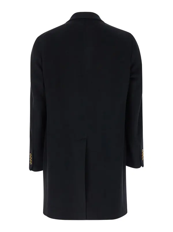 Tagliatore Single-breasted Brooch-detail Coat