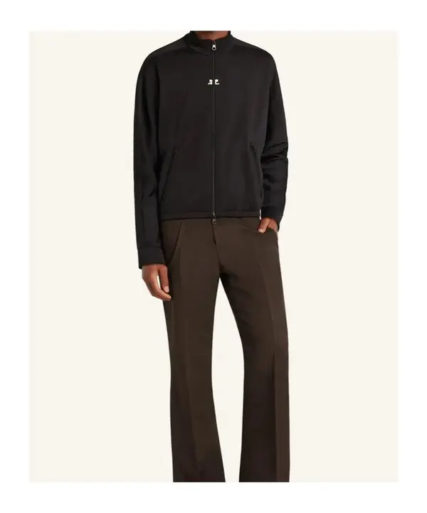 COURREGES Courrèges Interlock Track Jacket - Black