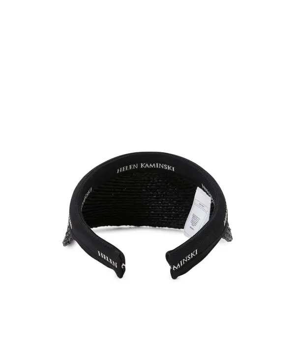 Helen Kaminski Logo Trim Visor Hat - Black