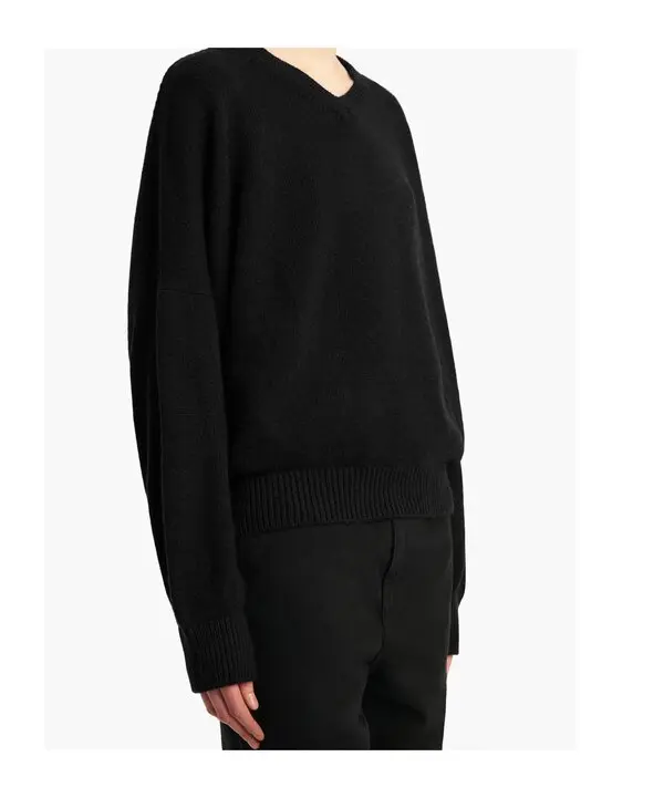 Khaite Wolfe Long-sleeve Knit Sweater - Black