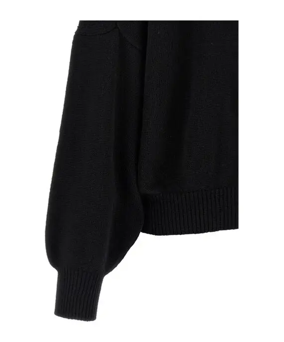 Khaite Long Sleeve V-neck Knit Sweater