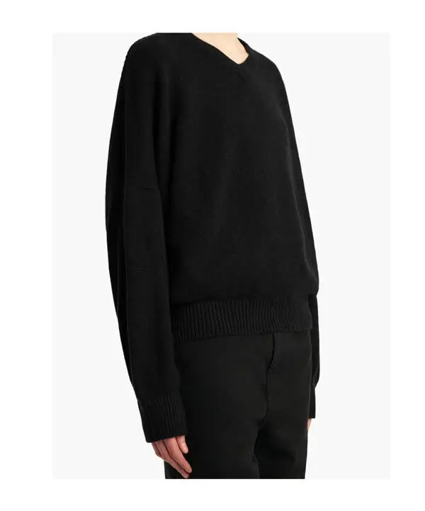 Khaite Long Sleeve V-neck Knit Sweater