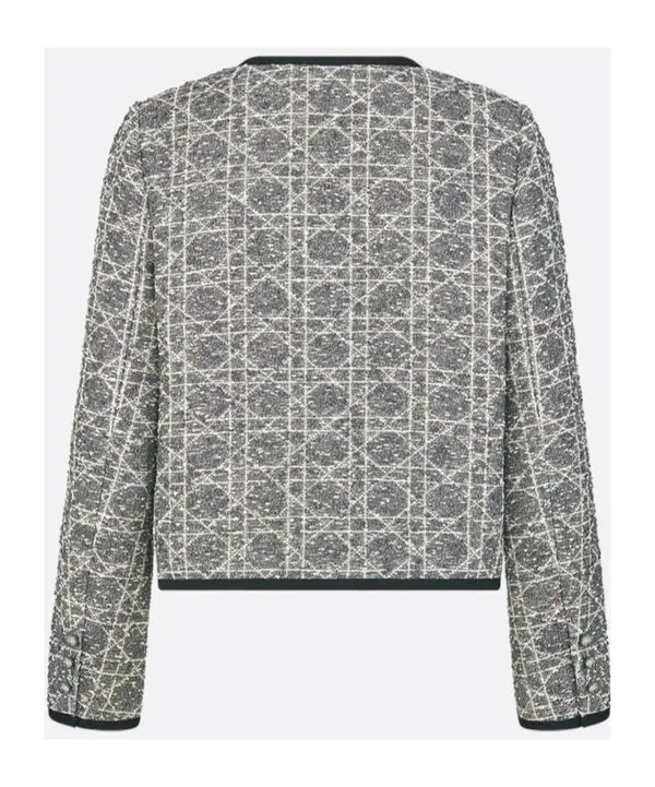 Dior Christian Button-up Crewneck Jacket - Grey