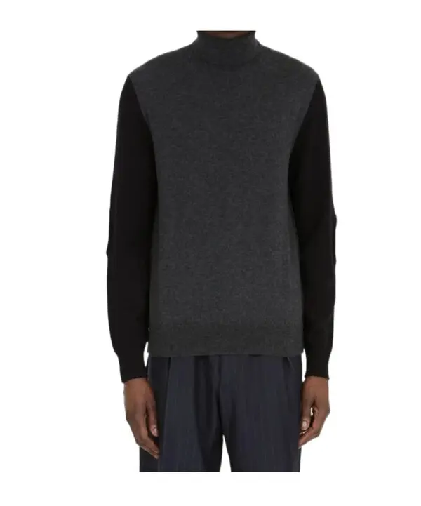 MAISON MARGIELA Two-tone Turtleneck Knitted Jumper