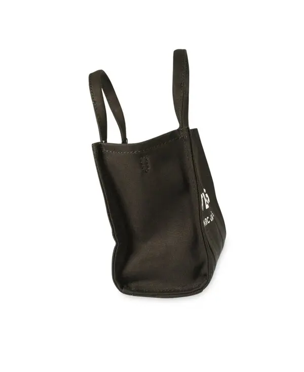 Marc Jacobs Logo Printed Zip-up Tote Bag - Black