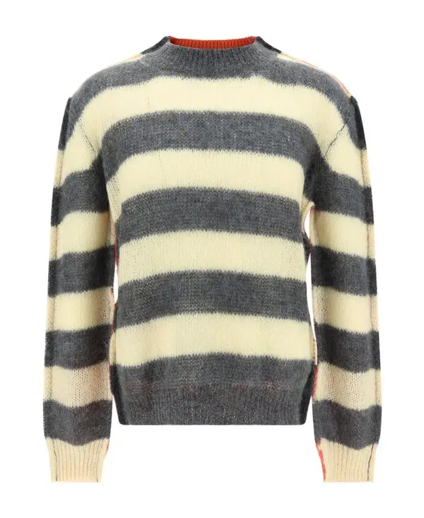Marni Striped Crewneck Knitted Jumper - No