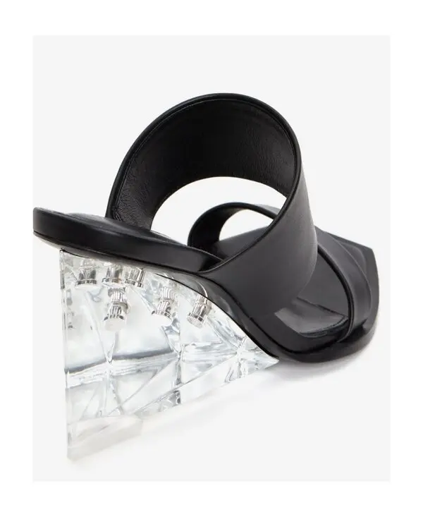 Alexander McQueen Platform Slip-on Mules - Black