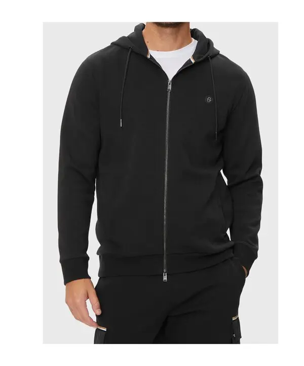 Hugo Boss Logo Patch Zip Hoodie