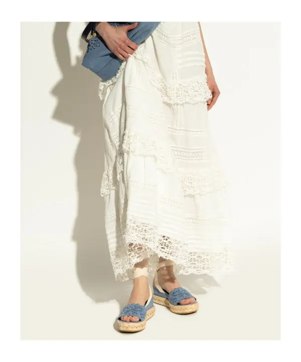 JIMMY CHOO Arlee Wedge Espadrille Sandals - Blue