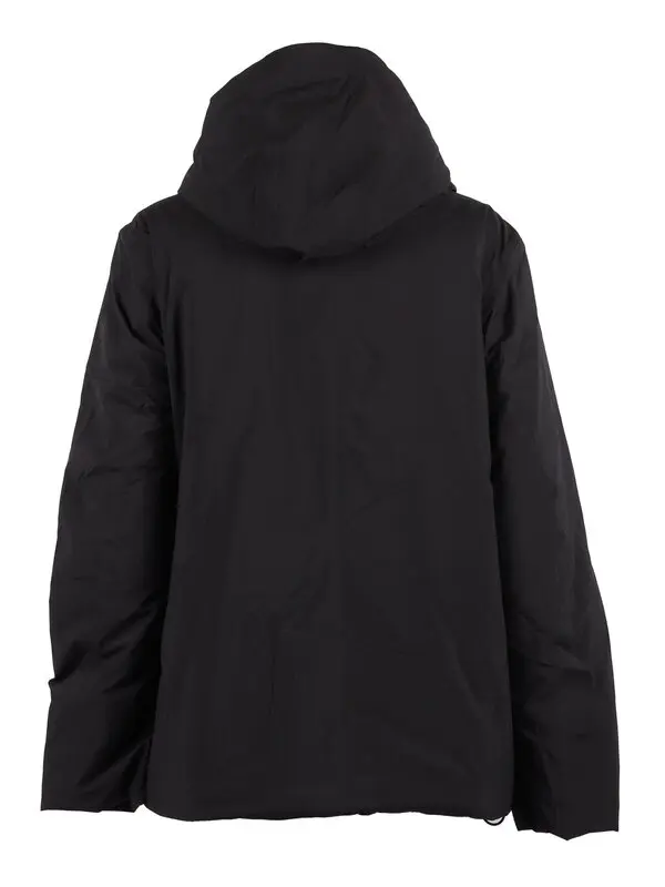 K-WAY Hooded Cropped Jacket - Black